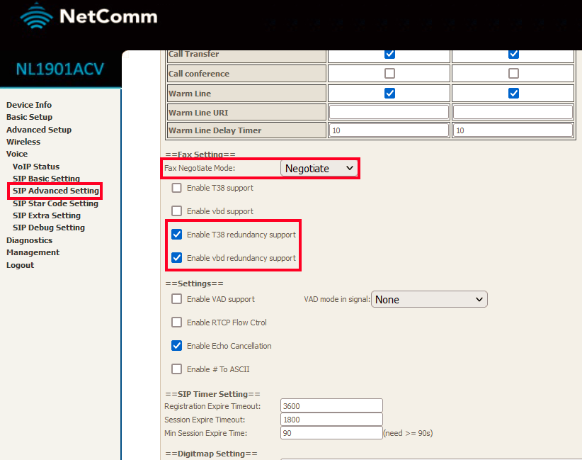 How to Fix Fax Issue for NetComm - SpinTel Knowledgebase